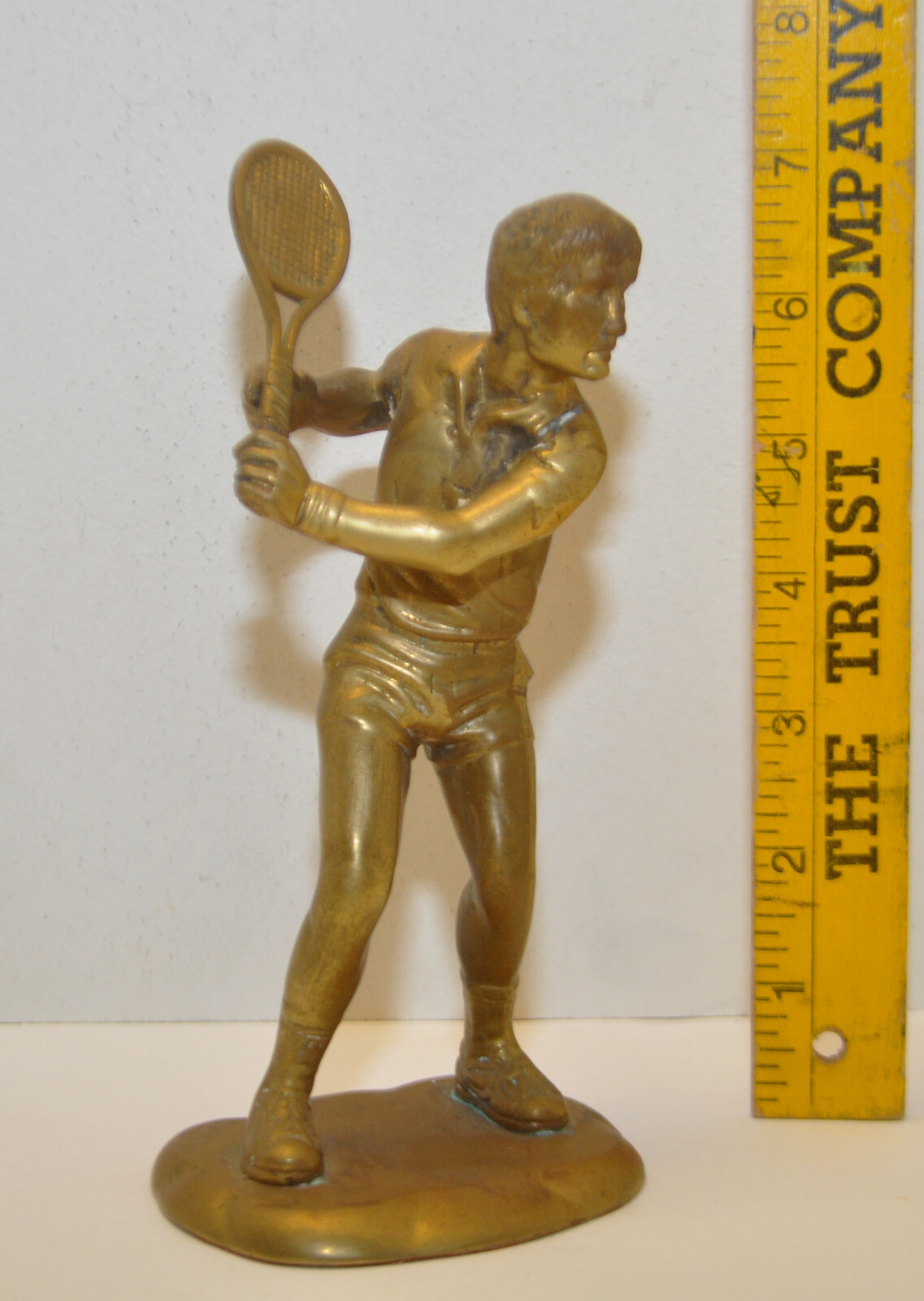 Vintage Tennis Player 7.5" Bronze Hand Made Sculpture Statue Figure | eBay