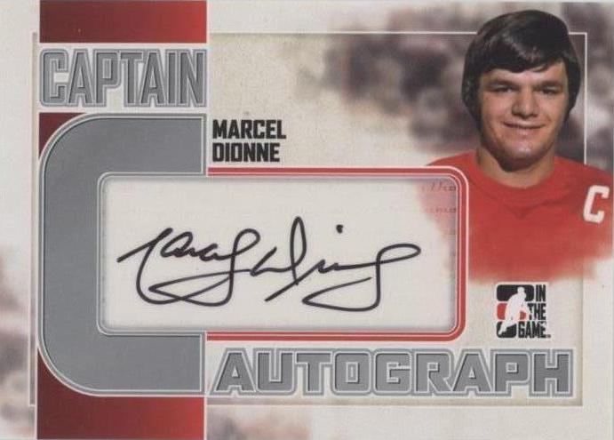 2011-12 In the Game Captain-C Series - Autograph Marcel Dionne #A-MD ...