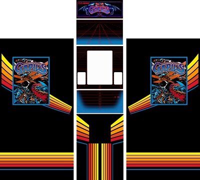 Gaplus Arcade Complete Art Kit CPO Bezel Side Art Marquee 7pc Set High ...