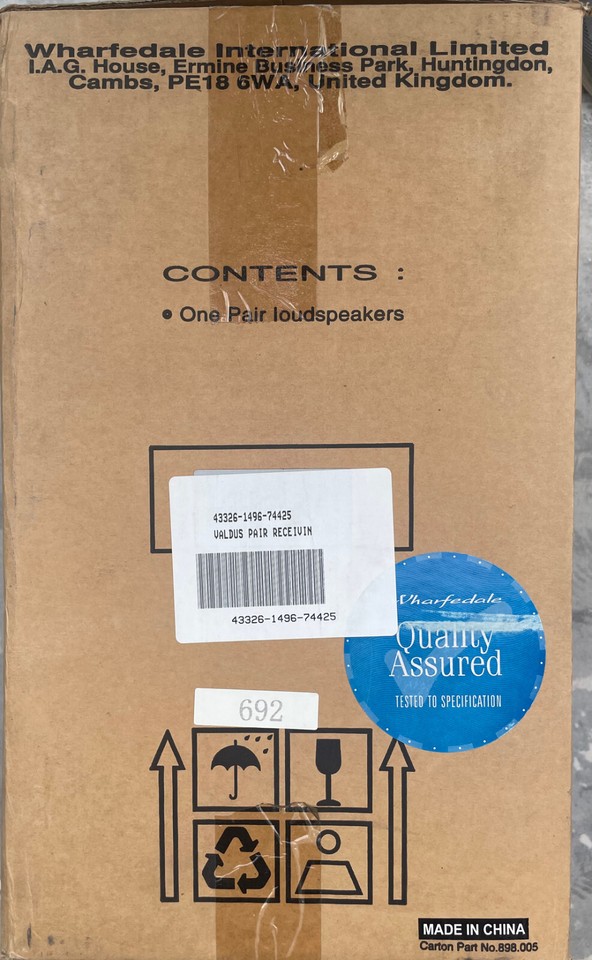 WHARFEDALE VALDUS 200 BOOKSHELF BASS REFLEX SPEAKERS PAIR NEW OLD STOCK ...