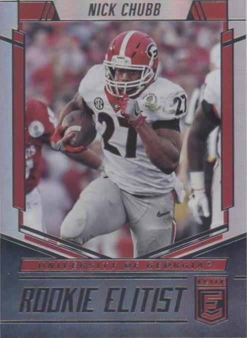 2018 Donruss Elite - Rookie Elitist Nick Chubb #RE-15 (RC) for sale ...