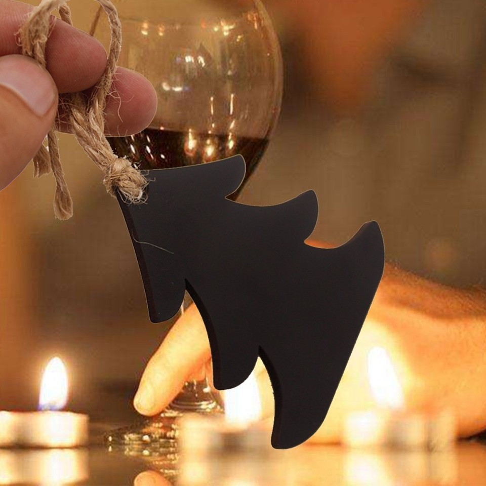 10 PCS Mini Black Board Signs Chalkboard Tags Hanging Chalkboards ...