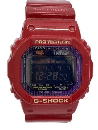 CASIO Solar Wristwatch G SHOCK Digital Rubber RED RED SS | eBay