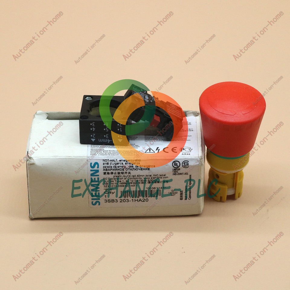 Siemens emergency stop button switch 3SB3203-1HA20 NEW 1PCS | eBay