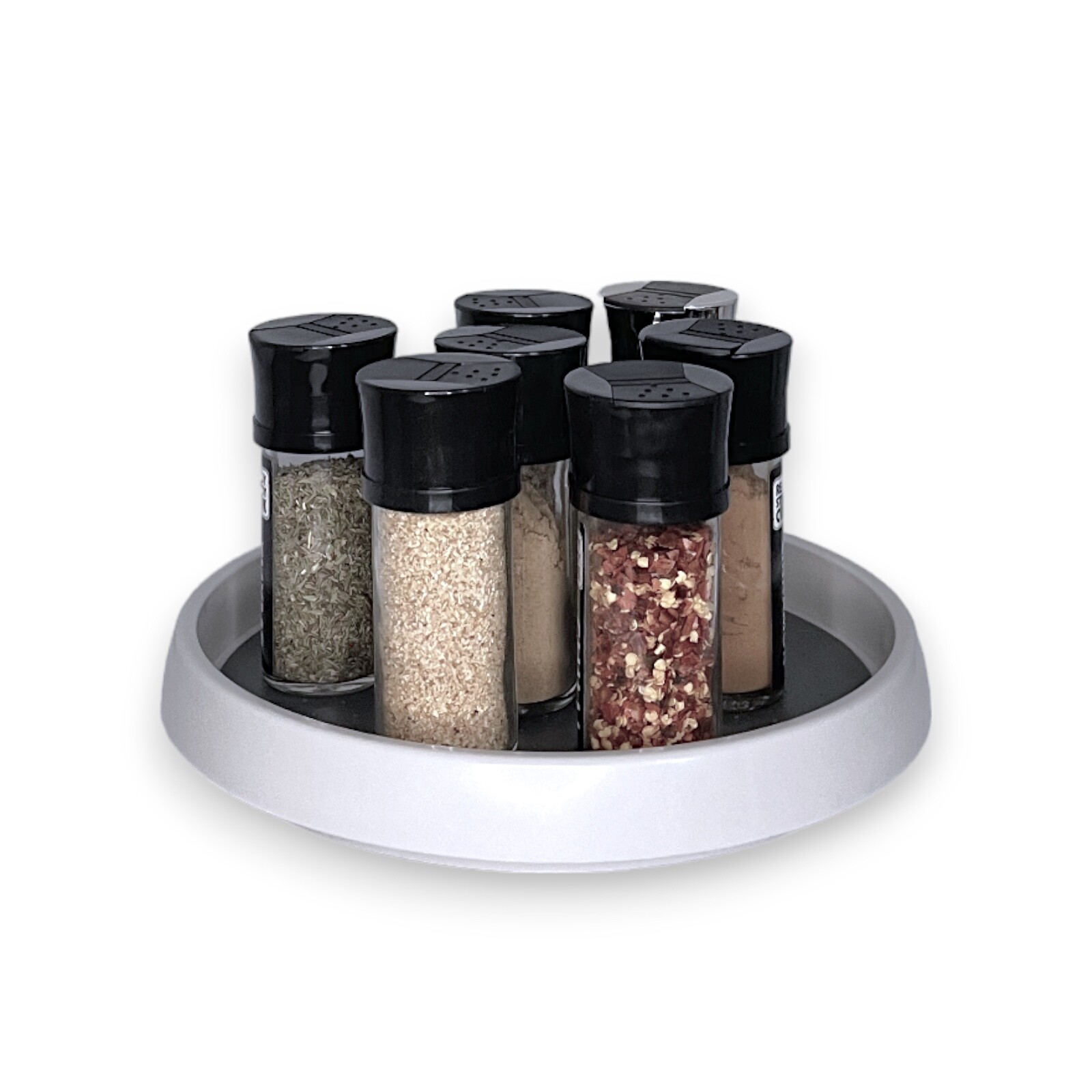 Rotating Kitchen Shelf Cupboard Spice Jars Dispenser Storage Tray Rack ...