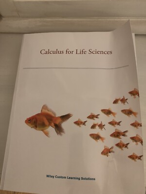 Calculus For Life Sciences Wiley Custom Learning Solutions | eBay
