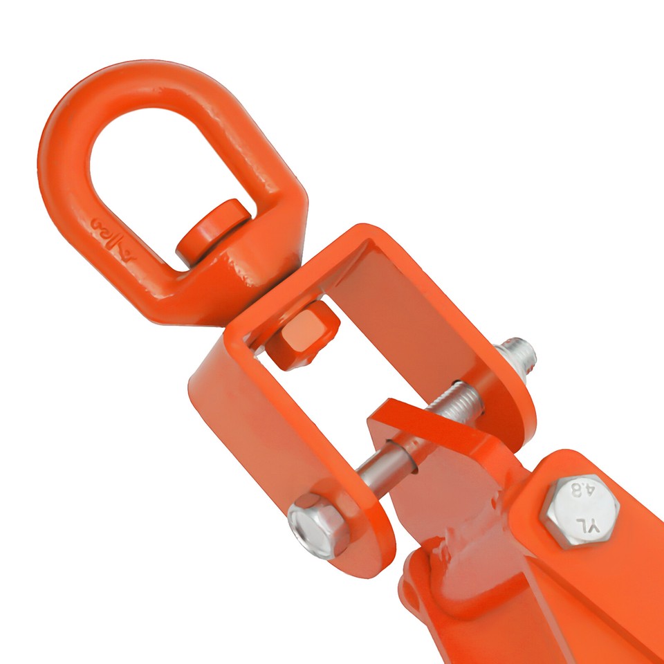 28in4-Claw Log Lifting Tongs Timber Lifting Tongs Orange for Truck ATV ...