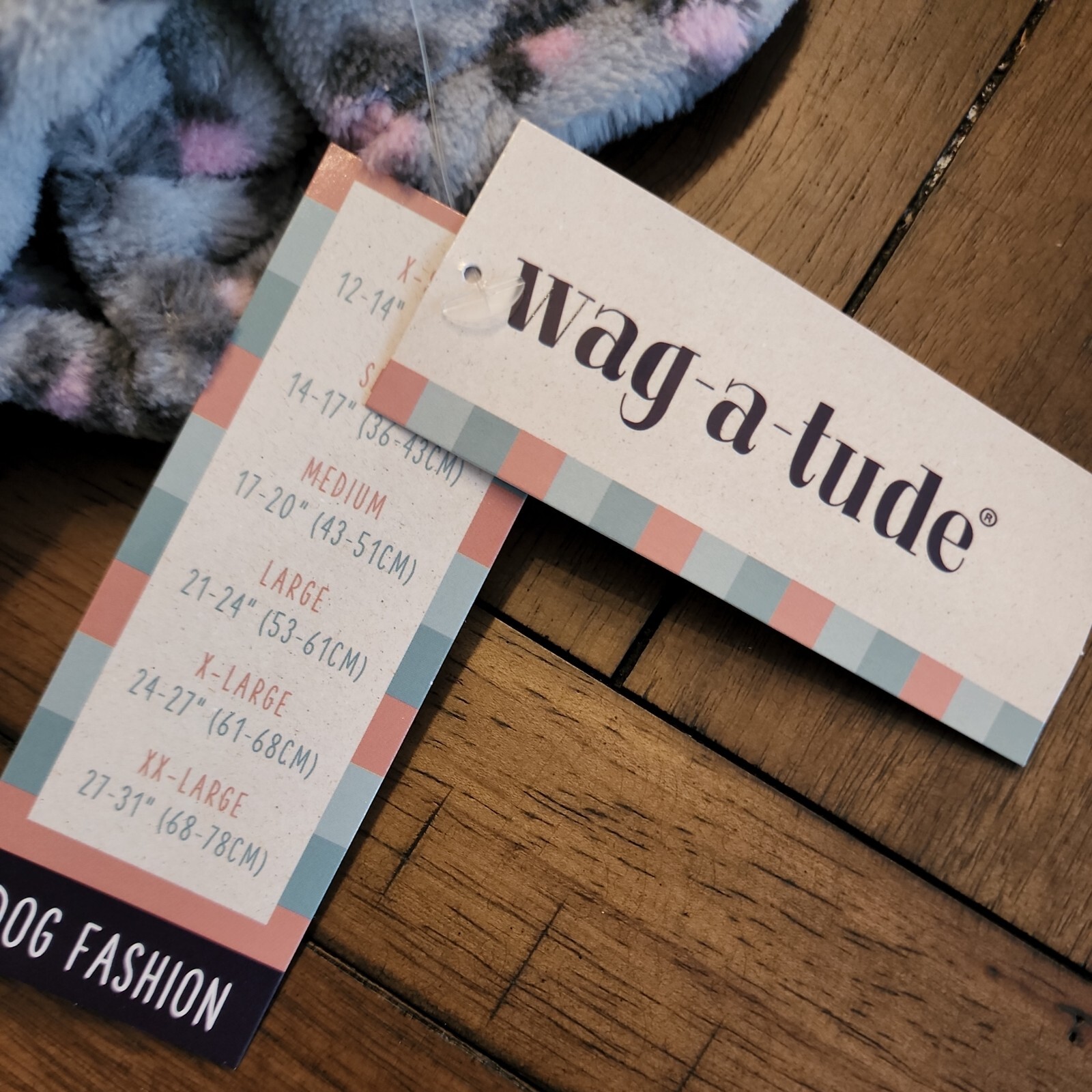 Wag-A-Tude Dog Fashion, Grey/pink Animal Print Pajamas, Large | eBay