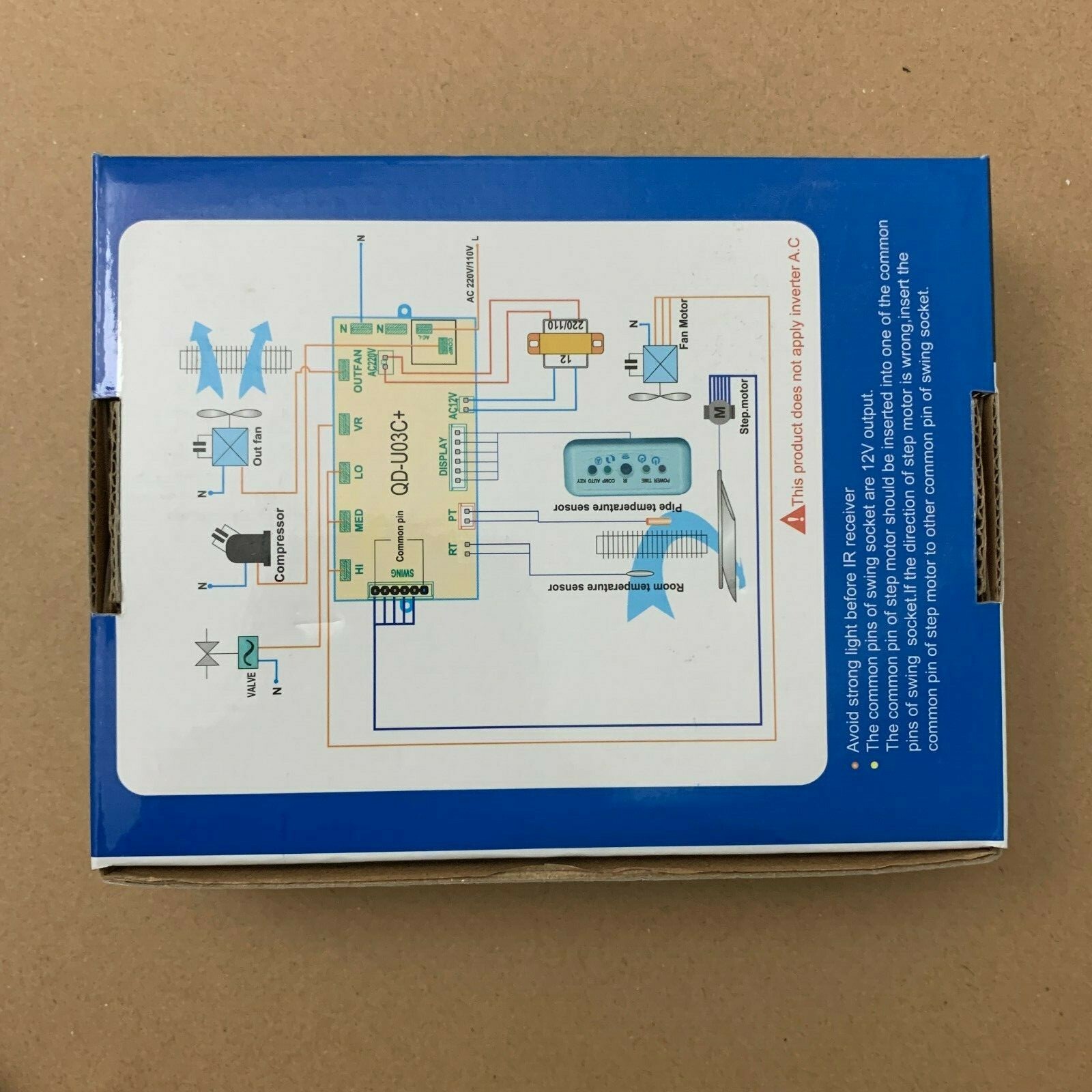 UNIVERSAL AIR CONDITIONING REMOTE CONTROL & PCB BOARD KIT QD-U03C | eBay UK