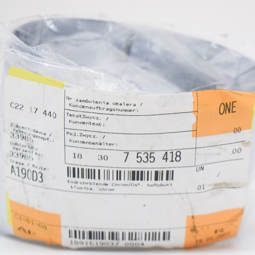 NEW BMW 5 E60 CHROME TAILPIPE TRIM 18307535418 7535418 ORIGINAL | eBay