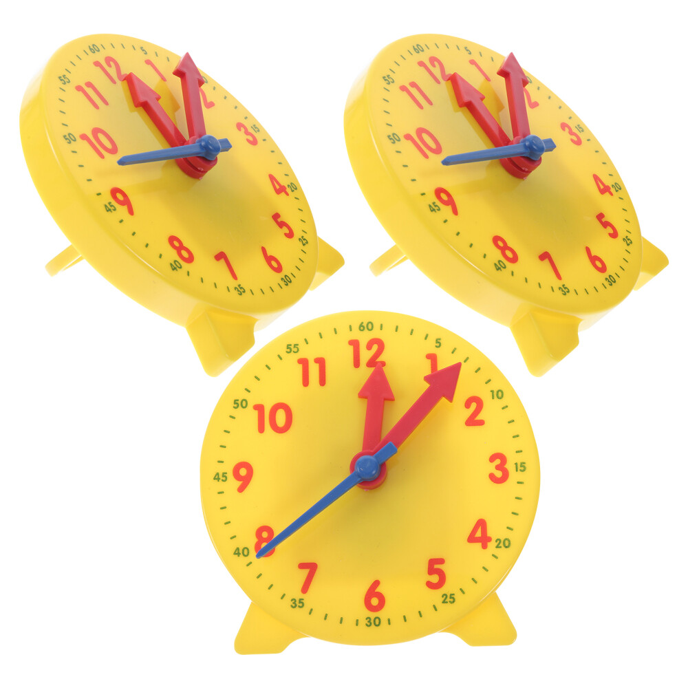 3 Pcs Clock for Learning Time Model Teaching Child Primary School | eBay