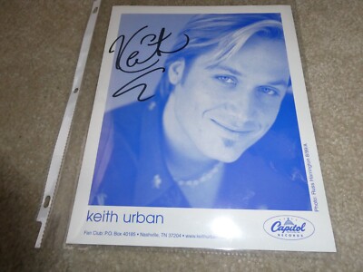 Singer Keith Urban Autograph Signed 10x8 Promo Photo Photograph | eBay
