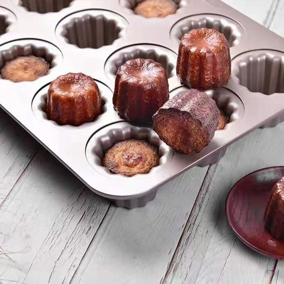 French Bakeware Non-Stick Muffin Canele Mold Baking Tool Cannele Mould ...
