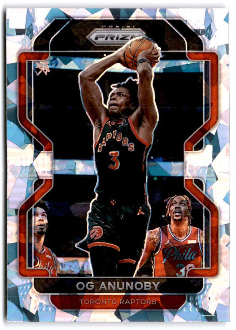2021-22 Panini Prizm Ice Prizm #206 OG Anunoby Toronto Raptors ...