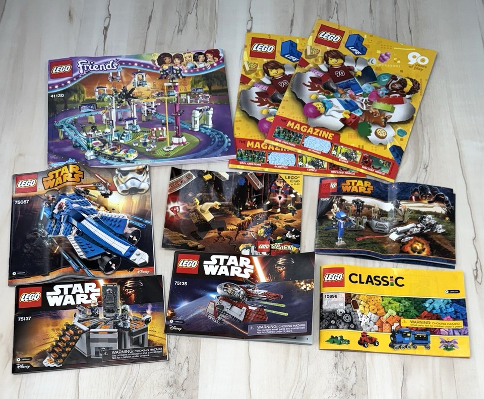 Lot 30 LEGO Instruction Book MANUALS Magazine Star Wars City Ninjago ...