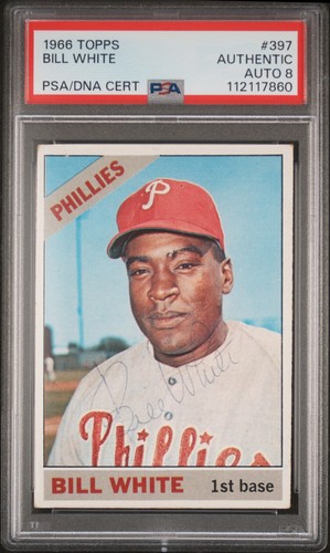 1966 TOPPS #397 BILL WHITE PSA AUTHENTIC AUTO 8 | eBay