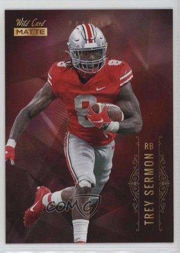 2021 Wild Card MATTE Retail Chase Red Trey Sermon #MBC-54 Rookie RC 0h1 ...