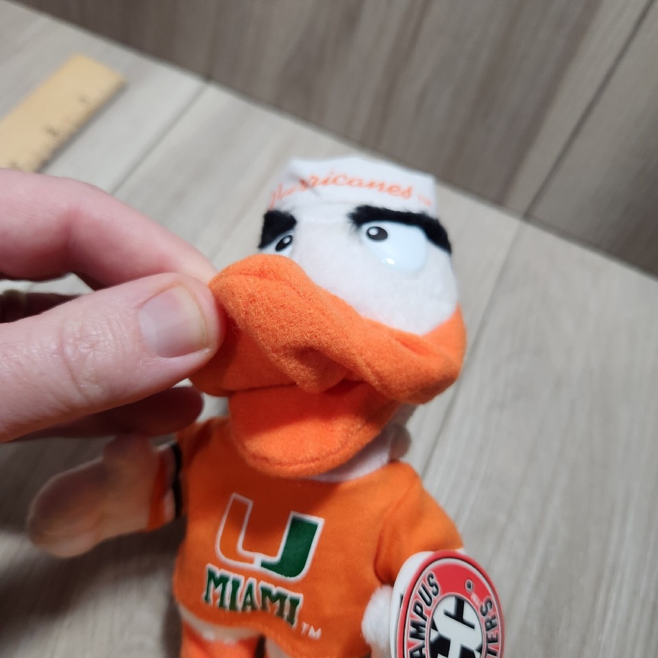 Campus Critters University of Miami Hurricanes Mascot Plush NCAA ...