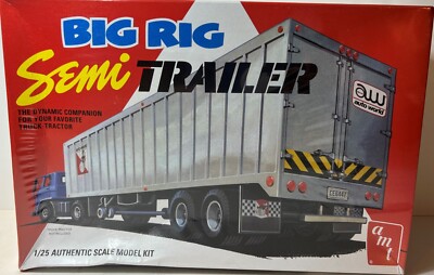 AMT Big Rig Semi Trailer 1/25 1164 Plastic Model Kit Trucking Equipment ...