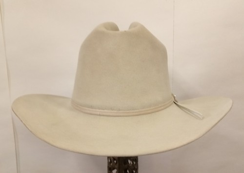 7 ⅛ to 7 ¼ Resistol 15X Beaver Diamond Horseshoe Silverbelly Cowboy Hat ...