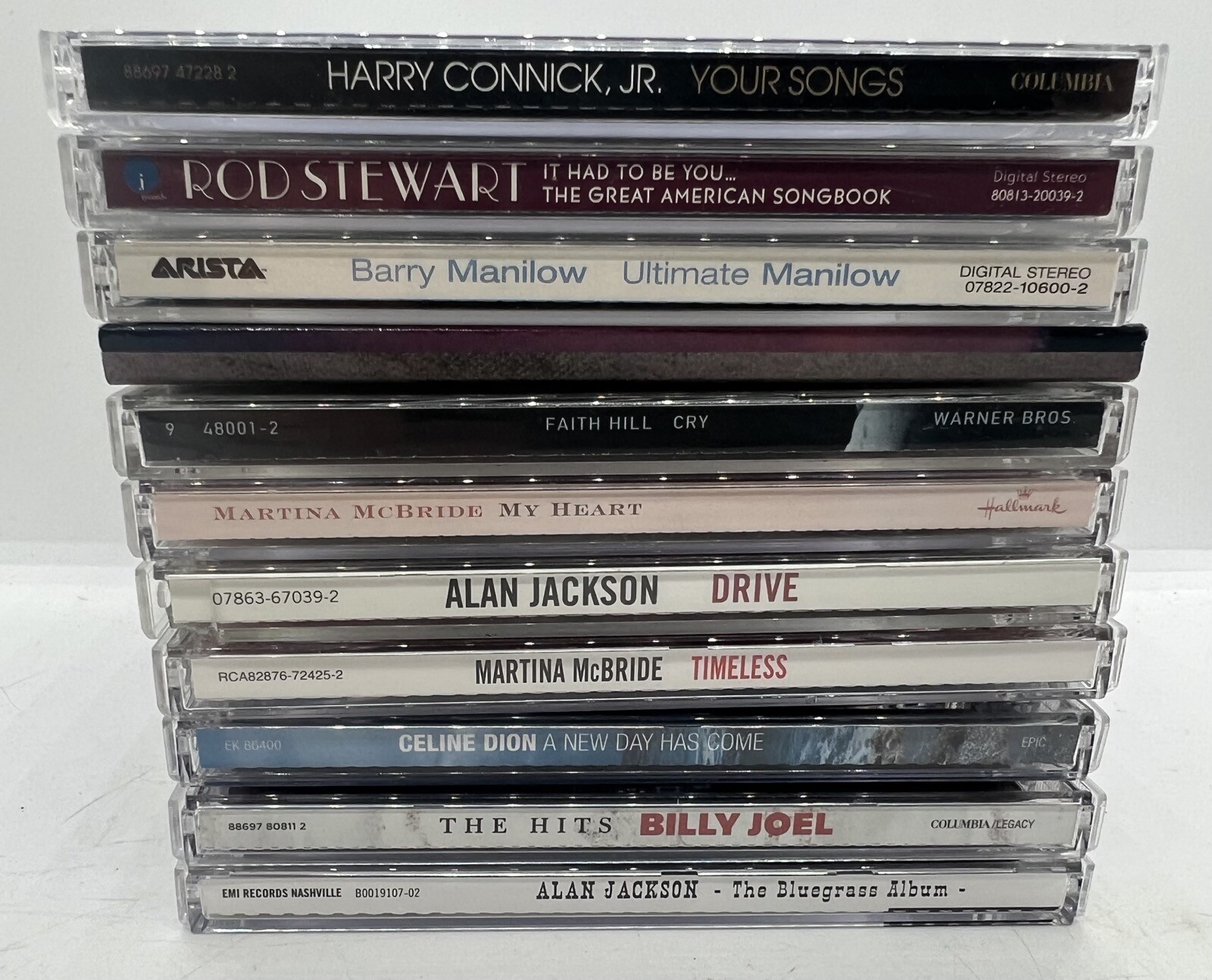 Lot Of 11 CDs - Alan Jackson Martin McBride Rod Stewart Billy Joel ...