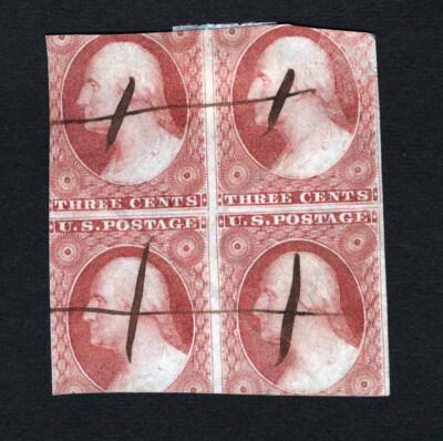 #10 - Type 1 Block of 4 Used - Very Rare - Scott Mint Block $20,000 ...