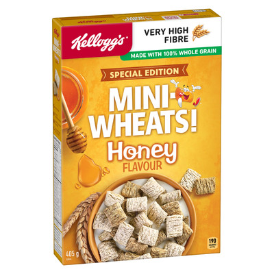 10 Boxes of Mini-Wheats Honey Flavored Cereal -Special Edition- 405g ...