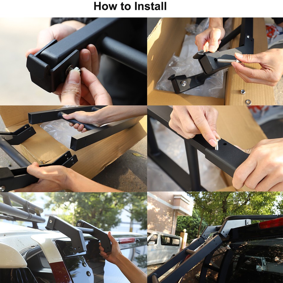 Back Rear Tail Door Roof Ladder Rack Climb For Toyota FJ Cruiser 2007 ...