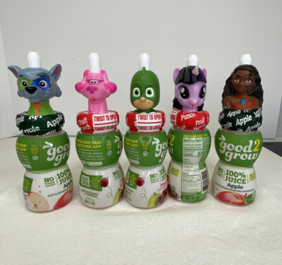 Good2Grow ASSORTED DISNEY CHARACTERS Apple & Fruit Punch Juice Bottle ...