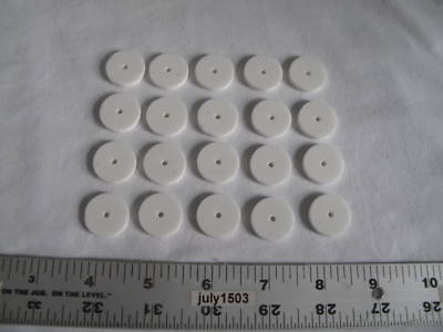 (20) NEW White Alundum Grinding Wheel for Dremel Stone 3/4" Aluminum ...