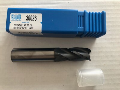 SGS #30026 3/4 Endmill 4 FL SQ TA SER 01S 3/4x3/4x1-1/2x4 | eBay
