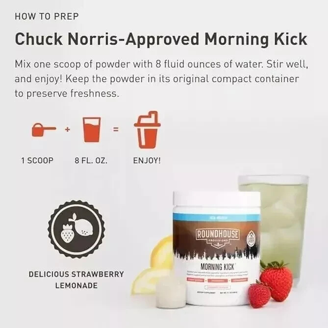 by Chuck Norris Morning Kick, Greens Superfood Powder Supplement with ...