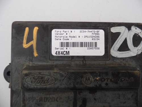 2002 2003 02 03 Ford Explorer TCM TCU Transfer Case Module 2C54-7H473 ...