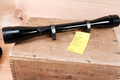 G138 Leupold Pioneer 4x 7/8" Gloss Black Scope Minty W. Rings Pre 64 ...