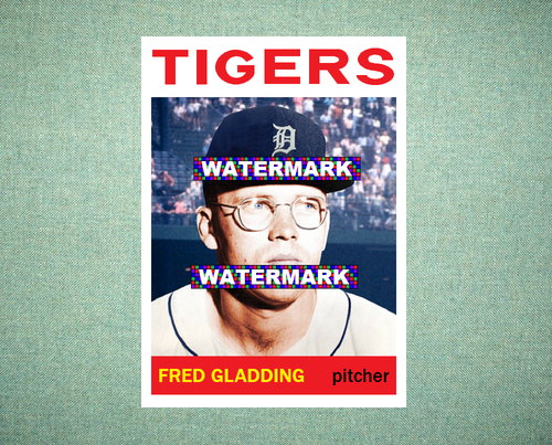 Fred Gladding Detroit Tigers 1964 Style Custom Baseball Art Card | eBay