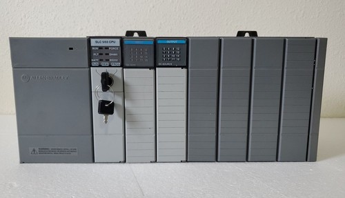 Allen-Bradley SLC 500 7-Slot Rack 1746-A7 w/ 3 Modules - CPU, Input ...