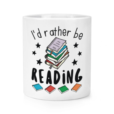 I'D Eher Sein Lesen Makeup Pinsel Bleistift Topf Lustig Bücherwurm ...