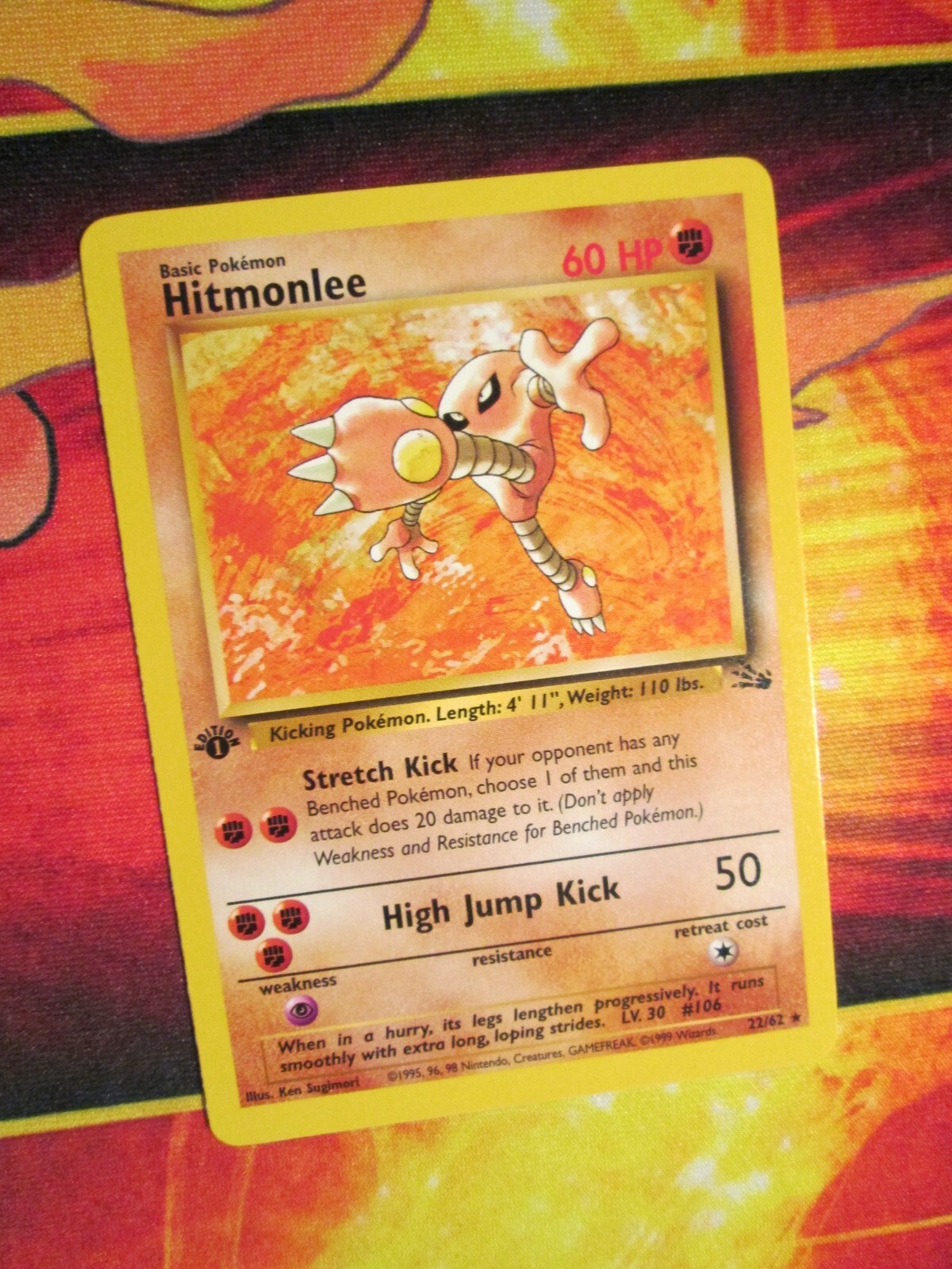 LP (1st edition) Pokemon HITMONLEE Card Set 22/62 Non-Holo Rare WOTC | eBay