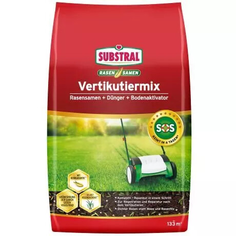 SUBSTRAL® Vertikutiermix 4 kg | Rasen Unkraut Moos Düngemittel ...
