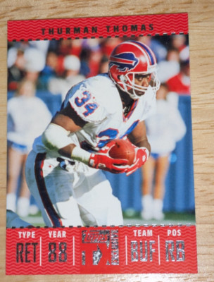 Thurman Thomas Buffalo Bills 2007 Topps Exclusive #'ed /1099 #218 | eBay