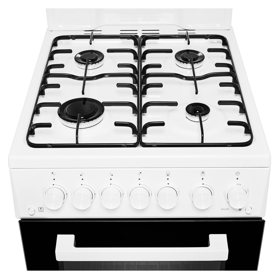 Beko 50cm Gas Cooker With Eye Level Grill - White KA52NEW 5023790043649 ...