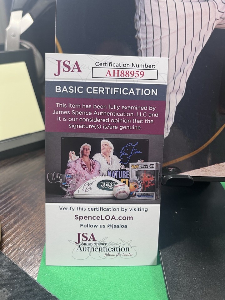 Billy Martin Autographed 8x10 Color Photo New York Yankees Baseball JSA ...