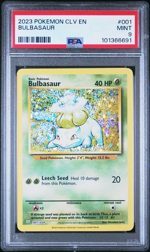 2023 POKEMON CLV EN #001 BULBASAUR PSA 9 | eBay