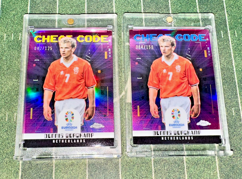 2024-25 Topps Chrome FIFA 2x LOT Dennis Bergkamp Cheat Code /125 /150 ...