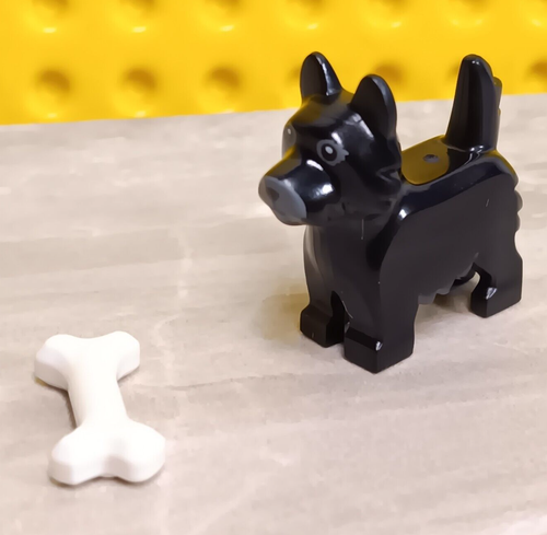 NEW LEGO BAM Animal Dog Scottie Scottish Terrier Black Gray Muzzle ...