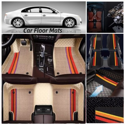 For Mercedes-Benz Car Floor Mats Double Layer Auto Carpets Waterproof ...