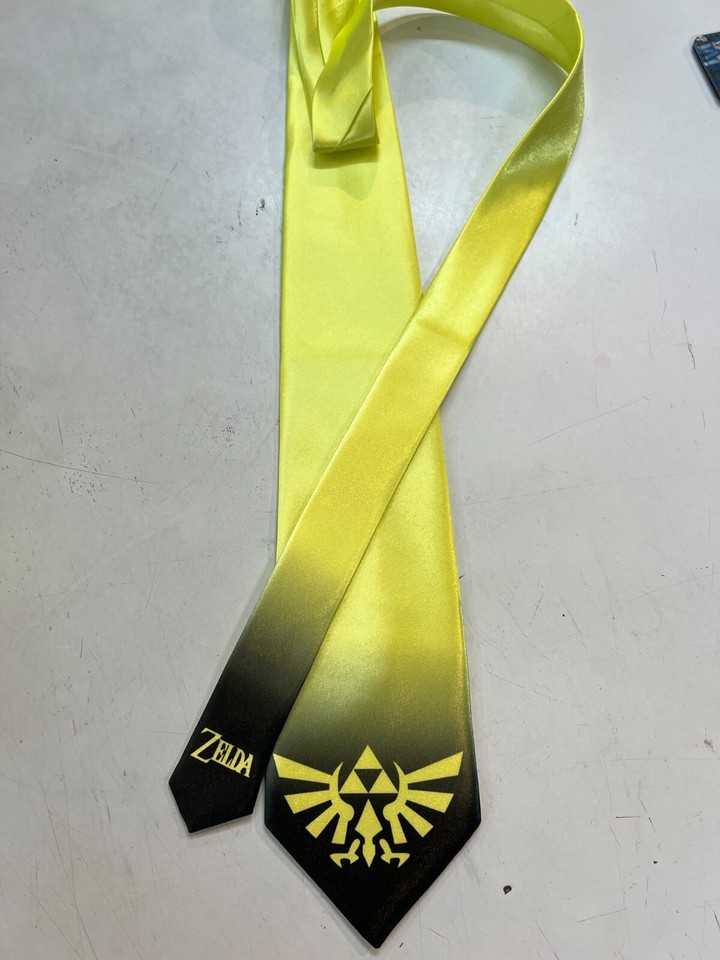 Legend of Zelda Triforce Steel Grey Satin Neck Tie | Gray | The Legend ...