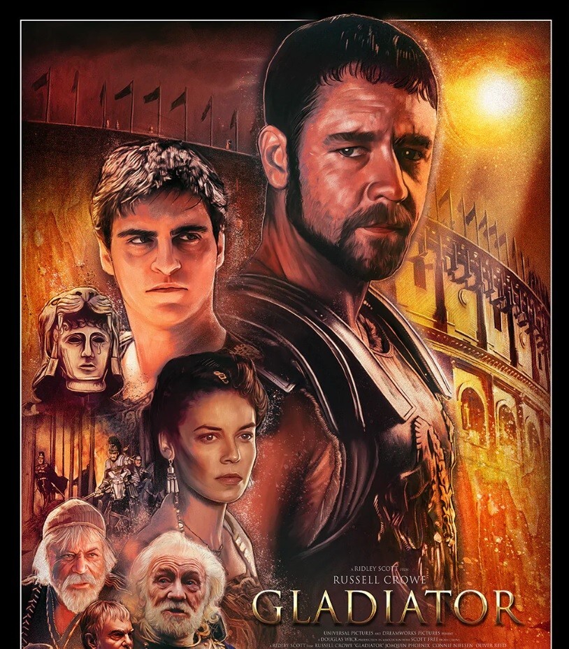 Gladiator Maximus Colosseum Commodus Lucilla Giclee Print Poster 16x24 ...