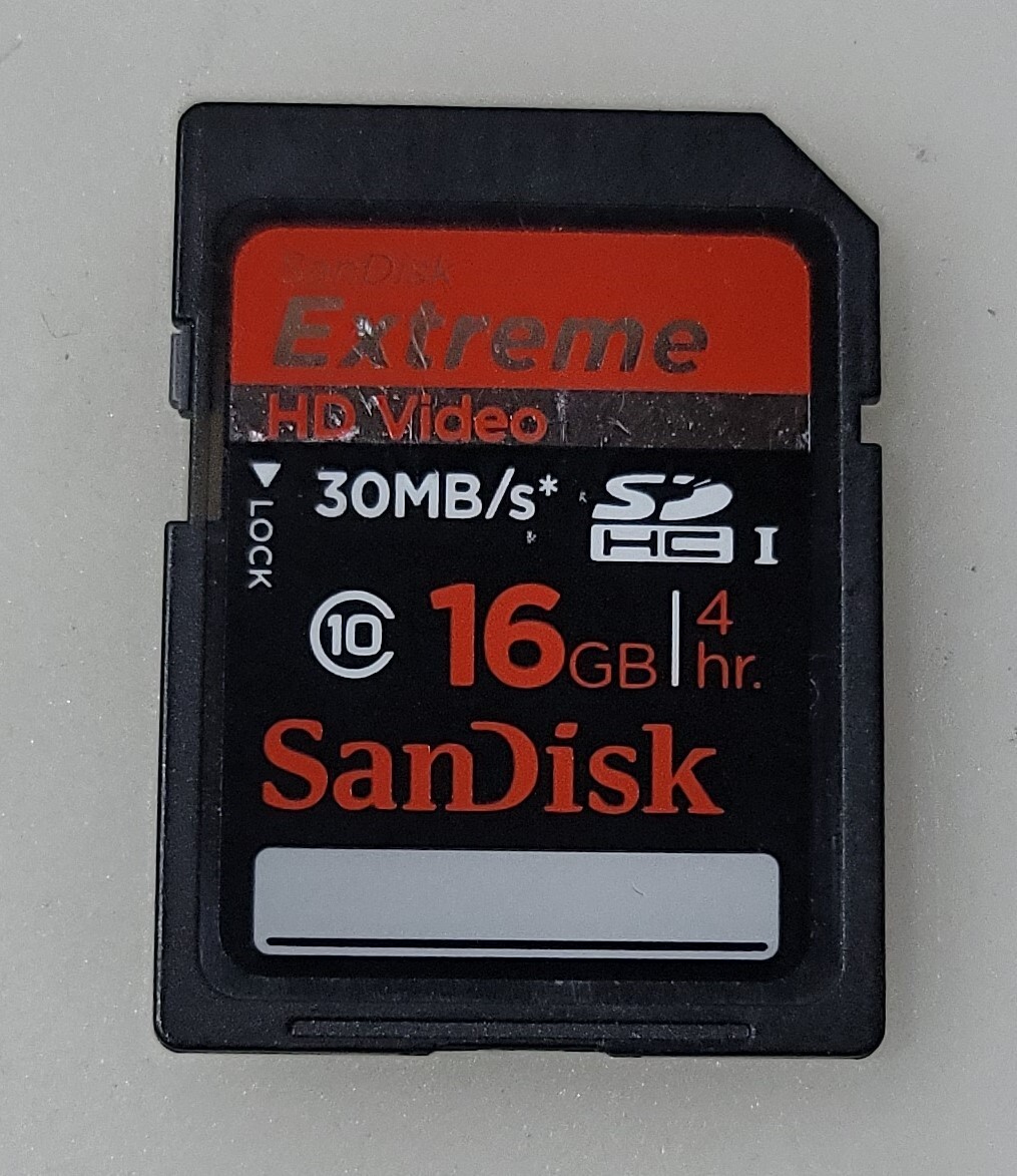 Sandisk Extreme HD Video 16GB SD SDHC Memory Card 4 hour 30MB/s | eBay