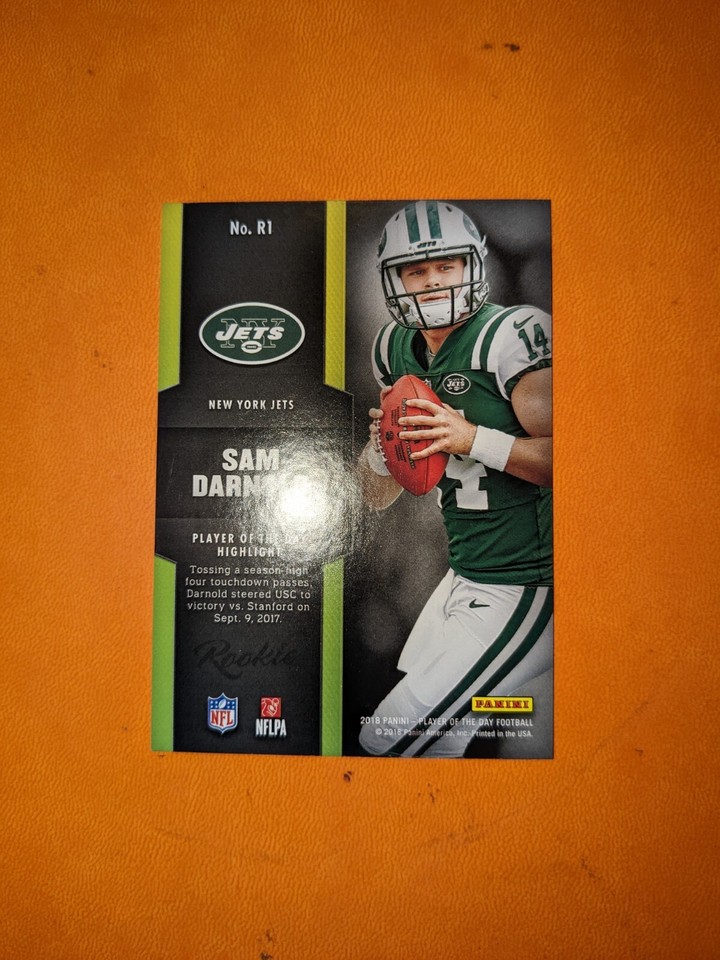 SAM DARNOLD RC 2018 Panini Player of the Day ROOKIE CARD# R1 USC New ...